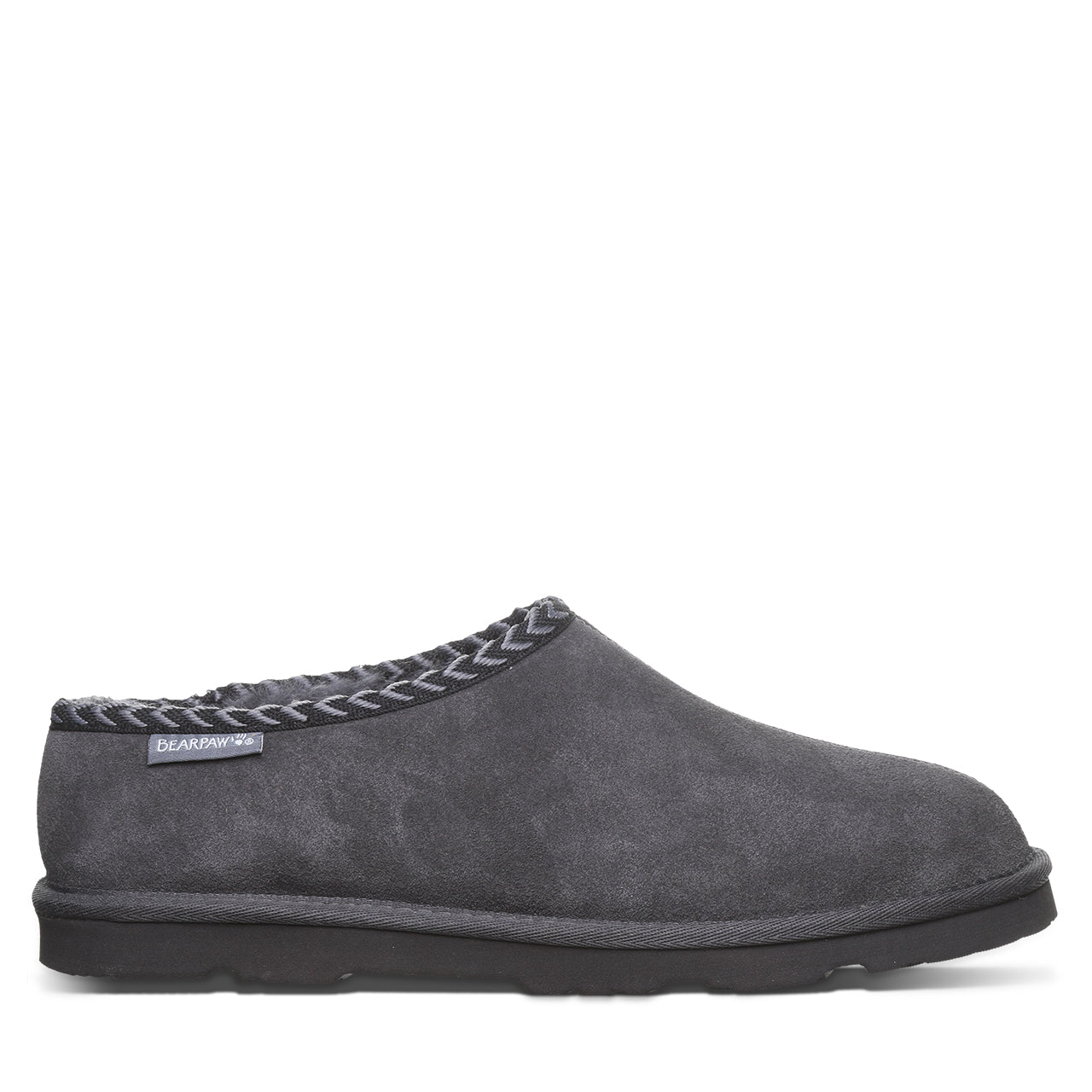 Beau Graphite Everyday Slipper With Wool Blend Lining – BEARPAW Shoes